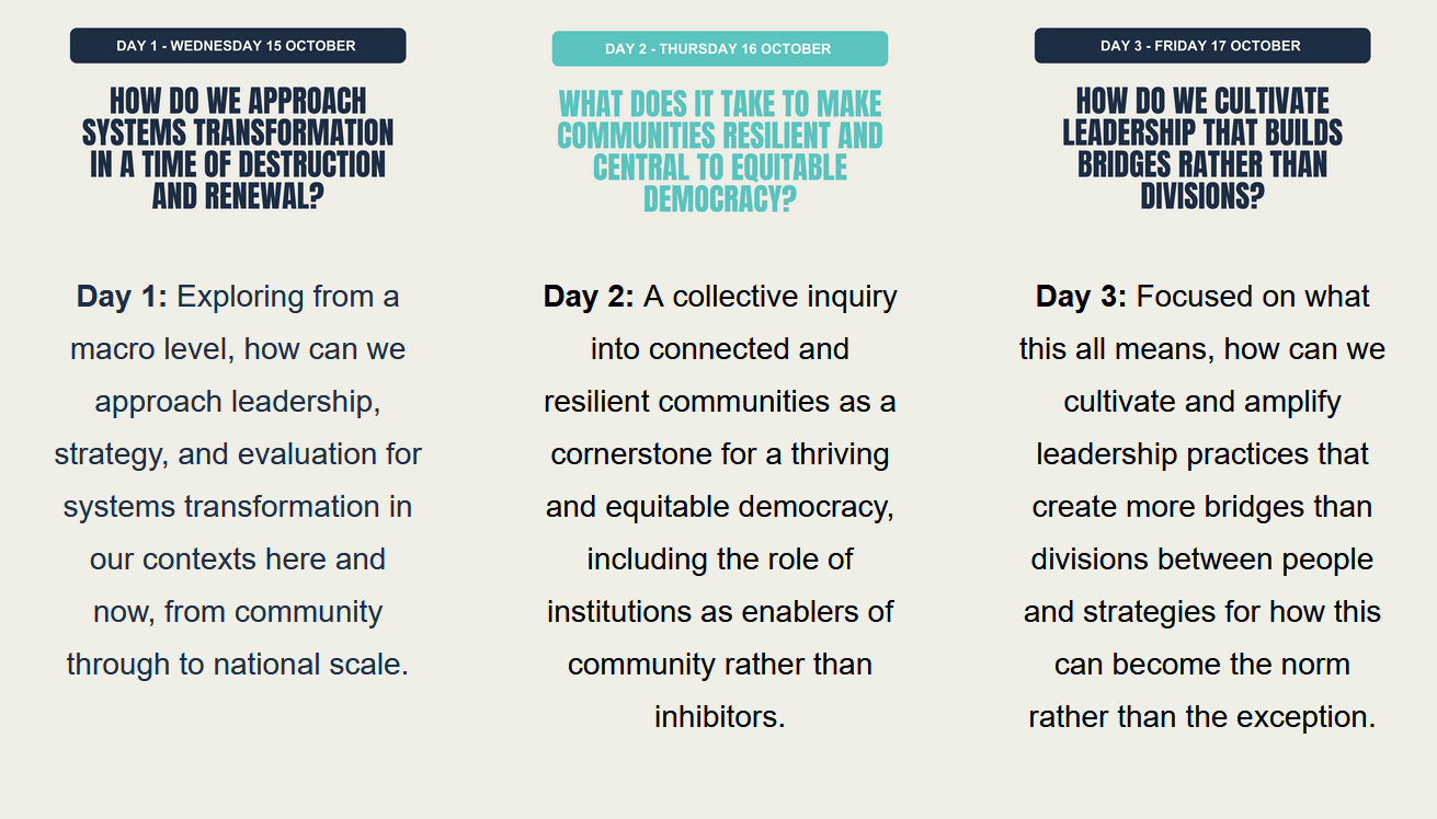 Transforming Systems Forum 2025 - Collaboration for Impact ...